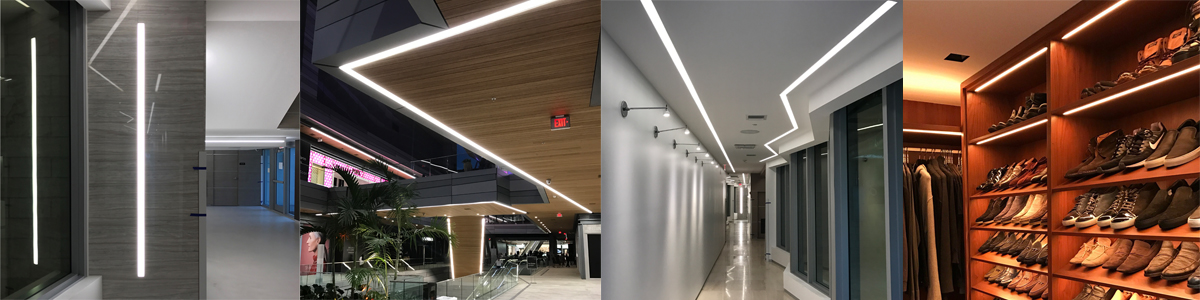 Recessed linear LED bars, from standard output to ultra-bright high ...